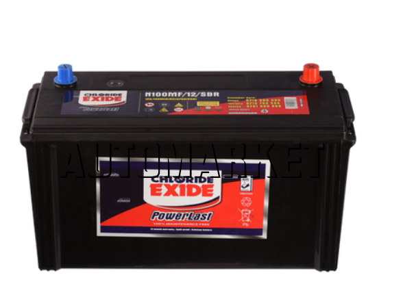 Chloride Exide N100MFR POWERLAST Car Battery 100AH No Maintenance ...